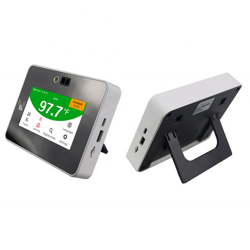 4.3 inch touch screen temperature kiosk infrared temperature scanner device