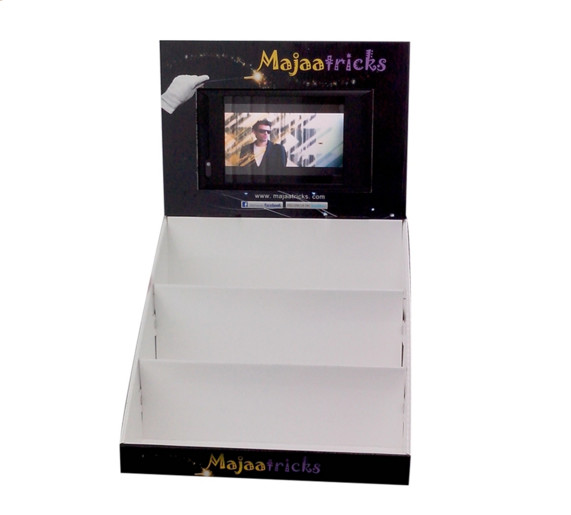 custom print HD video screen display LCD retail display sceen for ...