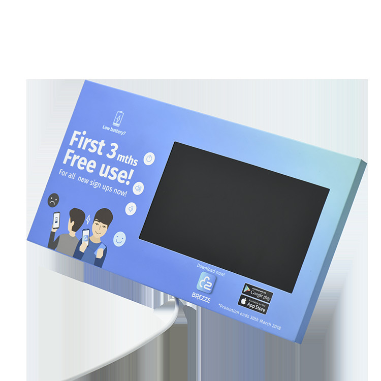Custom print cardboard LCD video display with back stands for video ...
